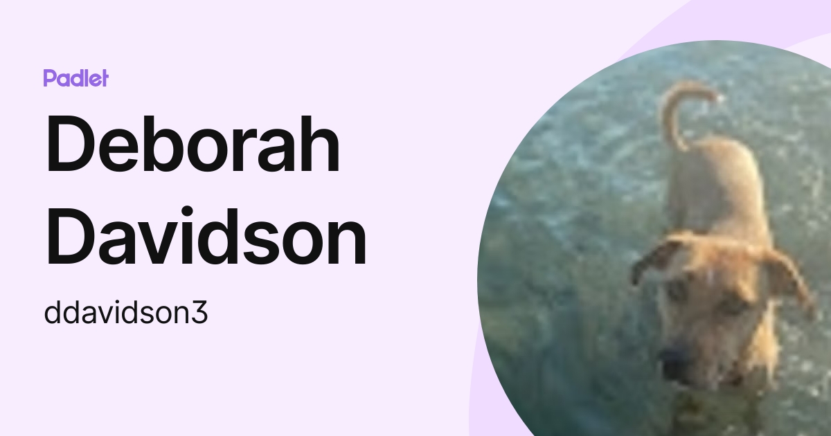 Deborah Davidson (ddavidson3) profile | Padlet