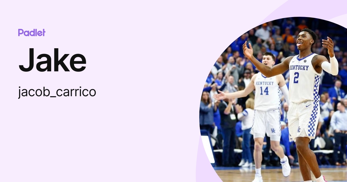 Jake (jacob_carrico) profile | Padlet