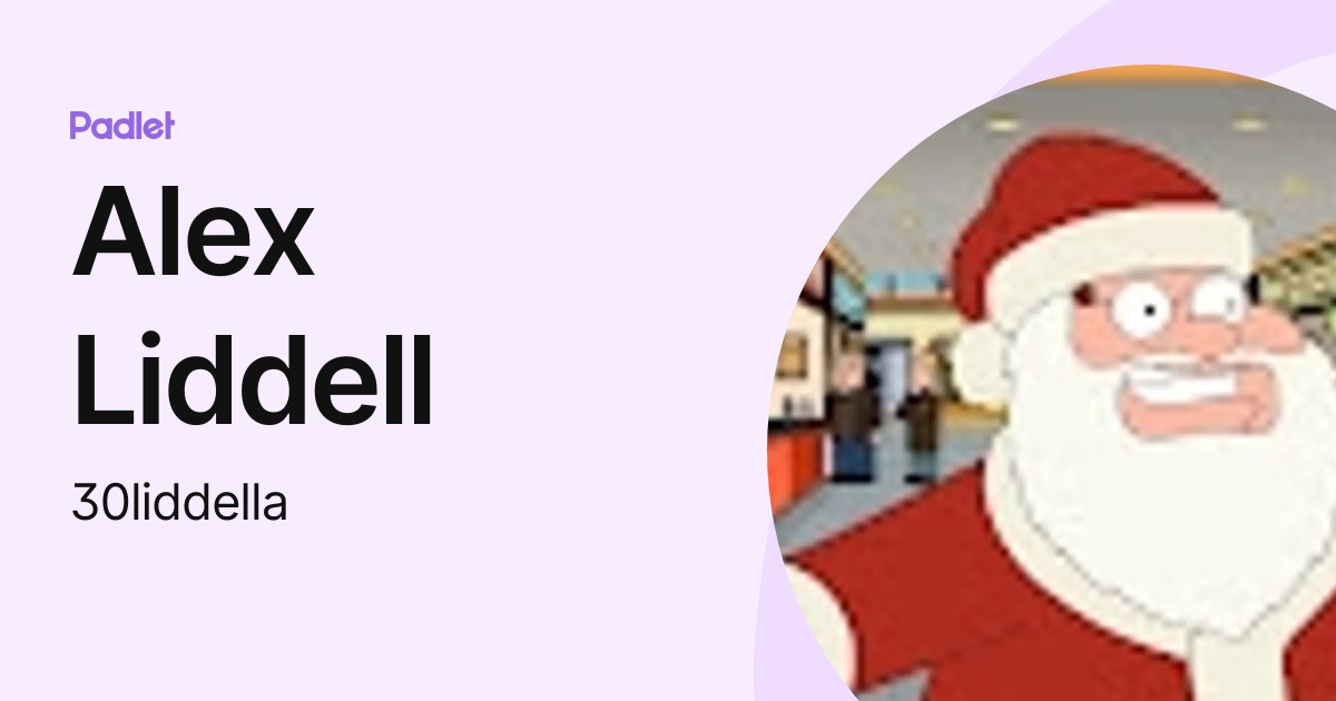 Alex Liddell (30liddella) profile | Padlet