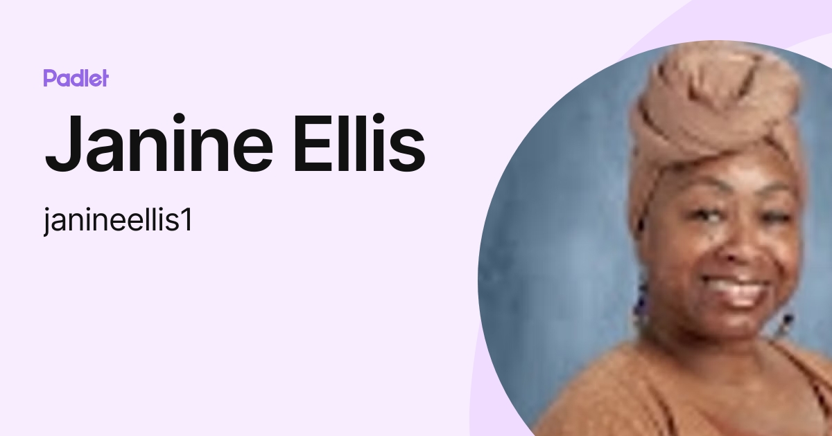 Janine Ellis (janineellis1) profile | Padlet