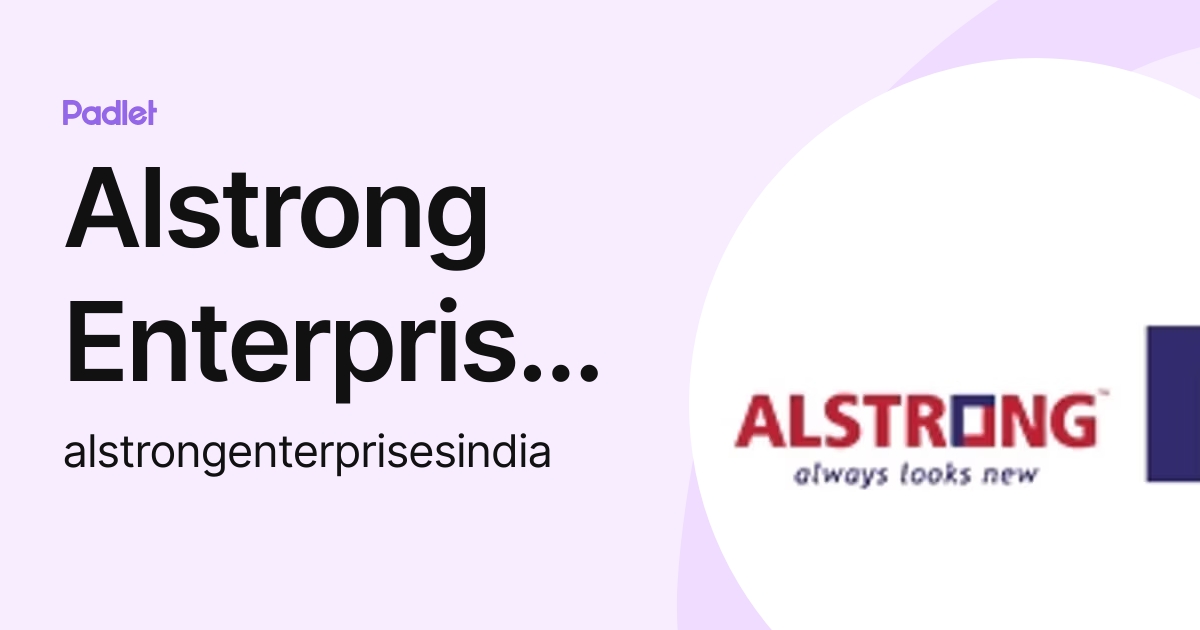 Alstrong Enterprises India Pvt Ltd (alstrongenterprisesindia) profile ...