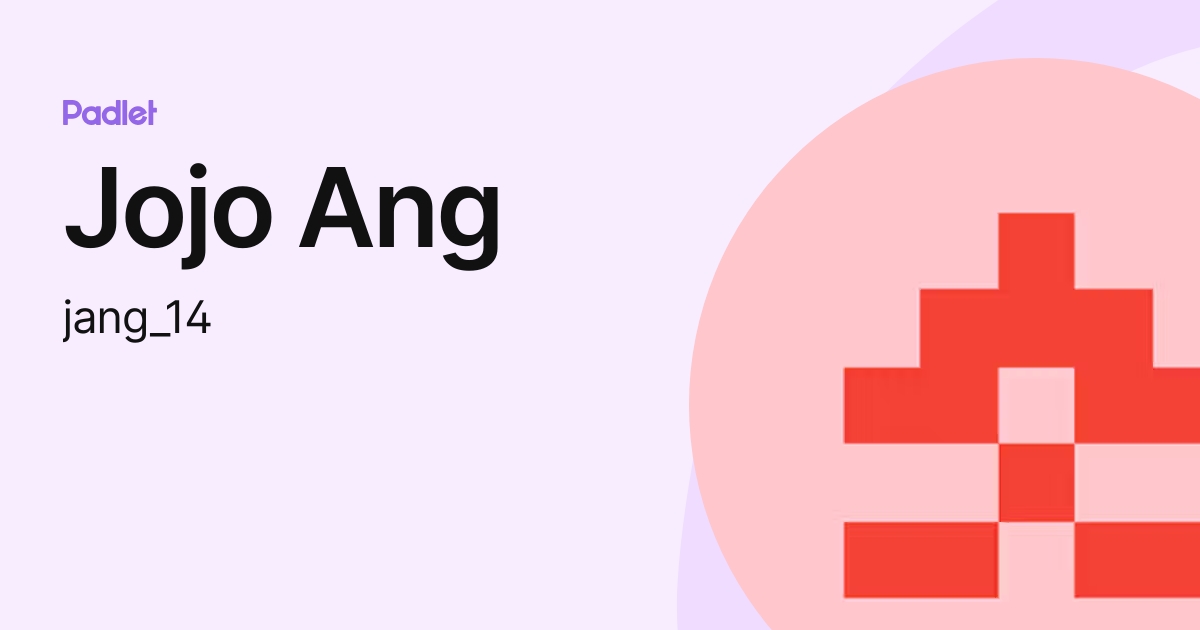 Jojo Ang (jang_14) profile | Padlet