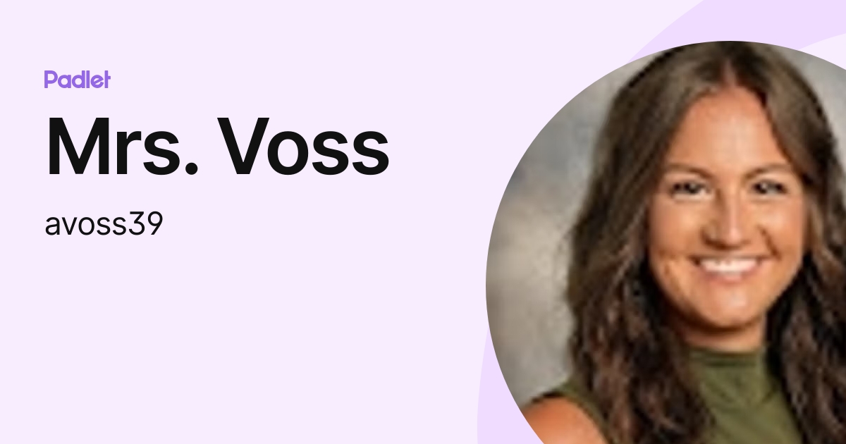 Alison Voss (avoss39) profile | Padlet