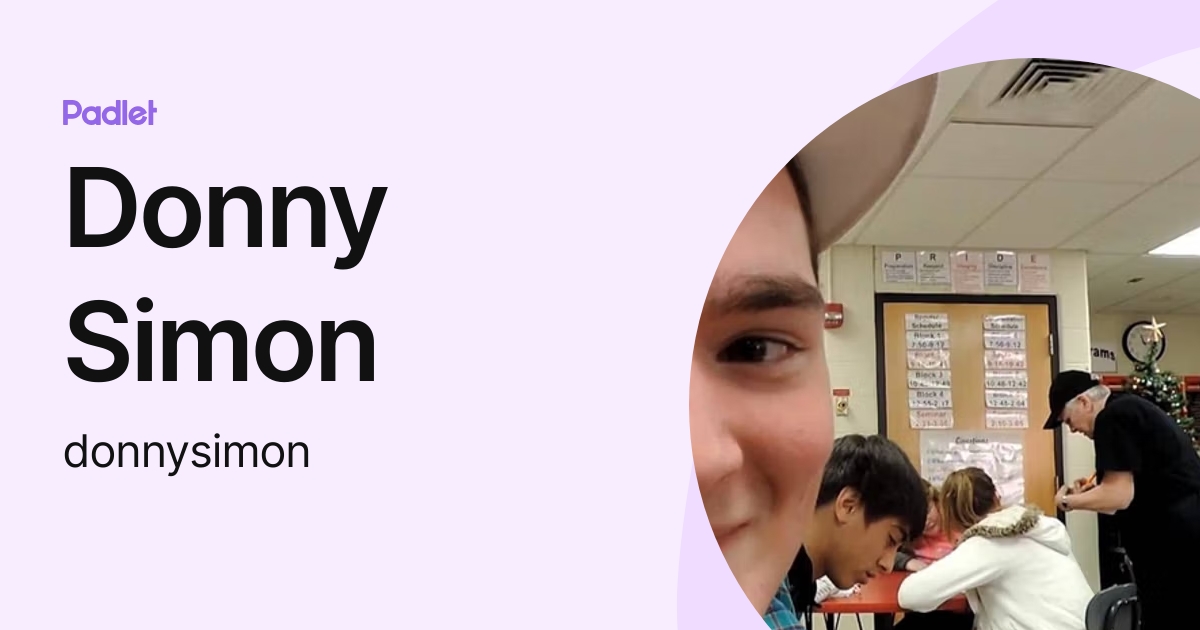 Donny Simon (donnysimon) profile | Padlet