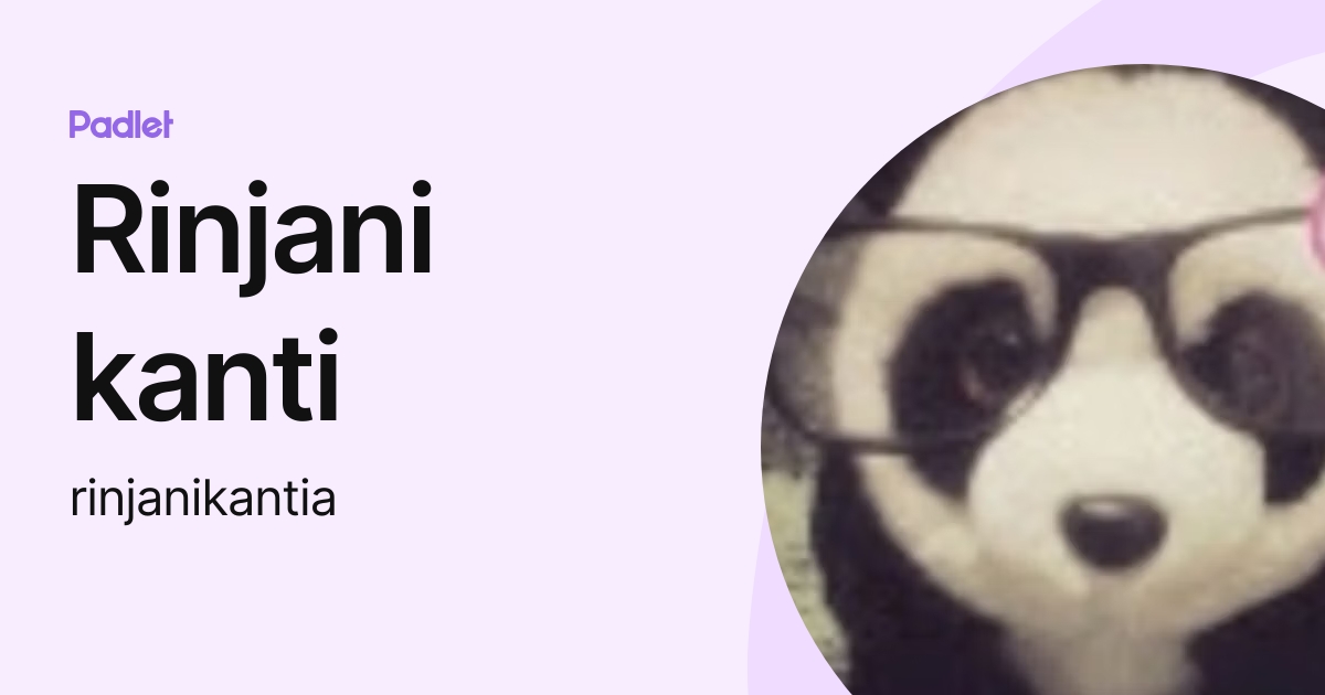 Rinjani kanti (rinjanikantia) profile | Padlet