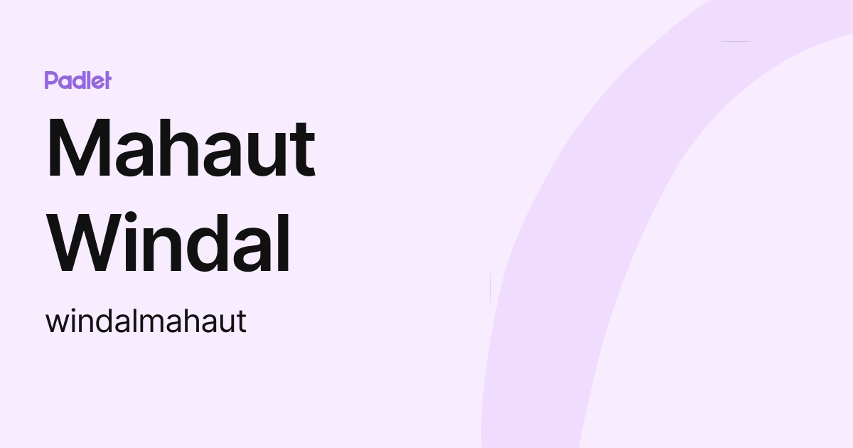 Mahaut Windal (windalmahaut) profile | Padlet