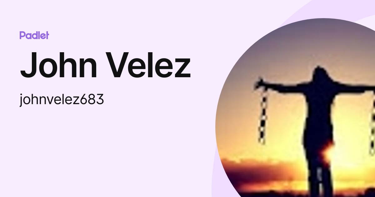 John Velez (johnvelez683) profile | Padlet