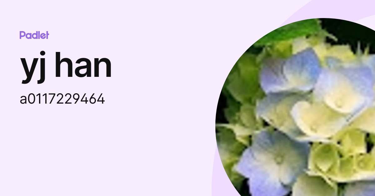 yj han (a0117229464) profile | Padlet
