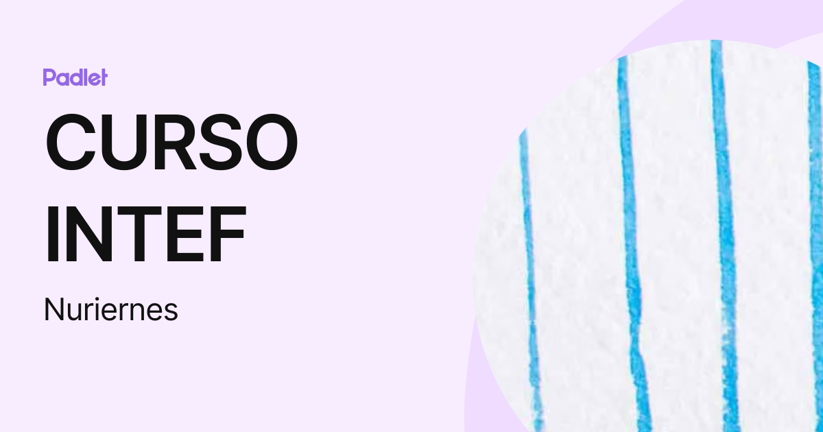 CURSO INTEF (Nuriernes) profile | Padlet