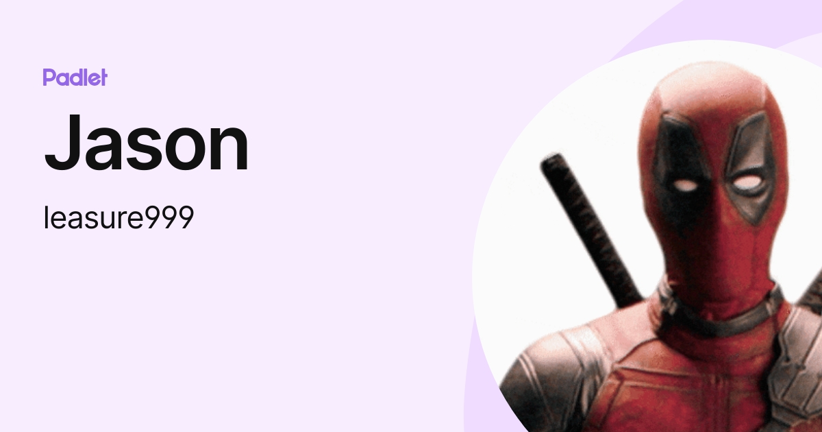 Jason (leasure999) profile | Padlet