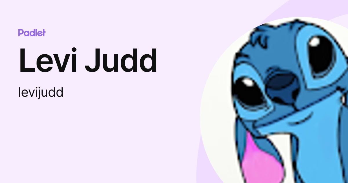 Levi Judd (levijudd) profile | Padlet
