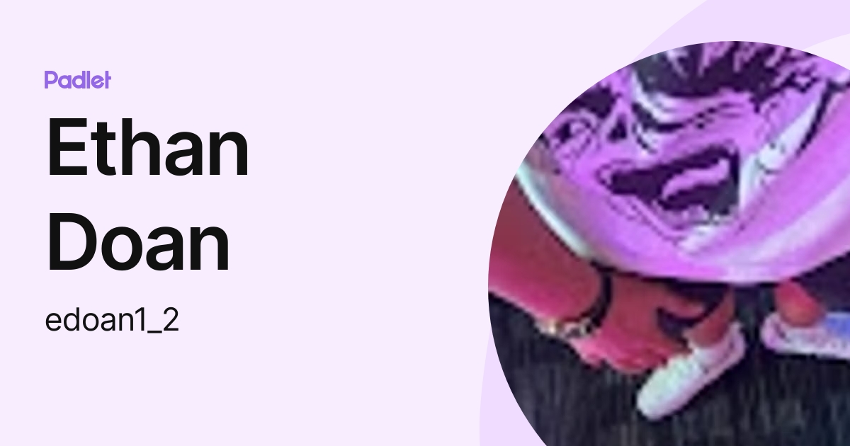 Ethan Doan (edoan1_2) profile | Padlet