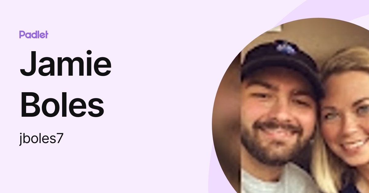 Jamie Boles (jboles7) profile | Padlet