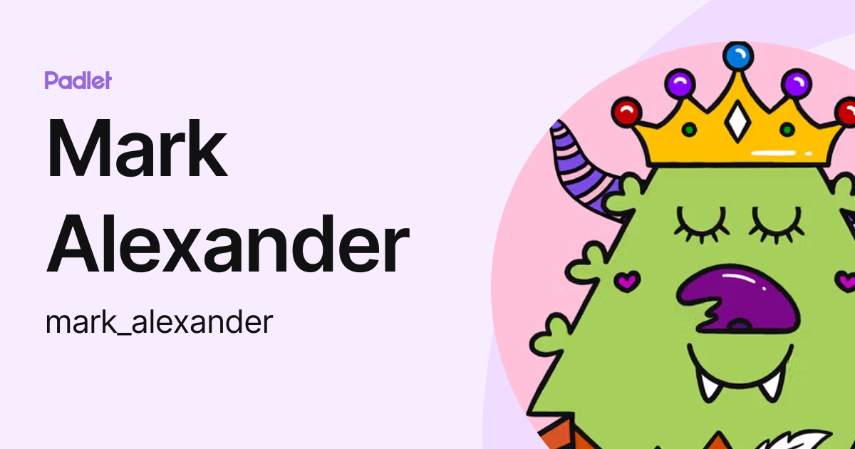 Mark Alexander (mark_alexander) profile | Padlet