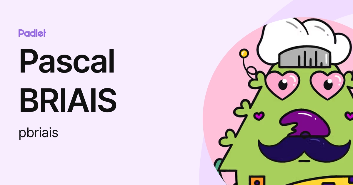 Pascal BRIAIS (pbriais) profile | Padlet