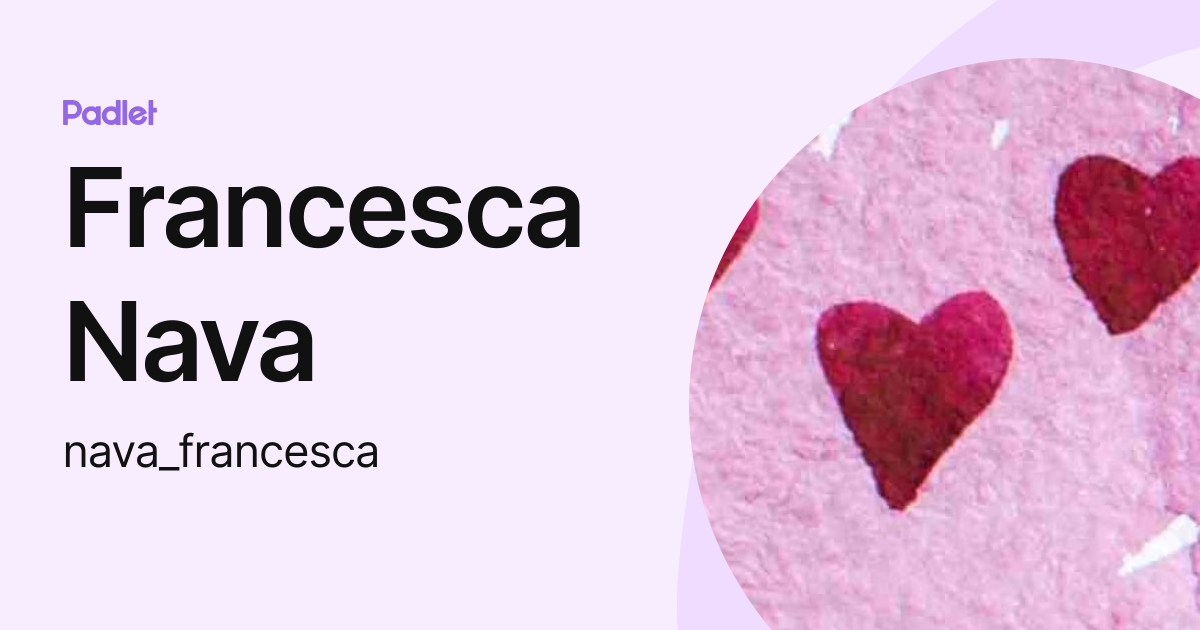 Francesca Nava (nava_francesca) profile | Padlet