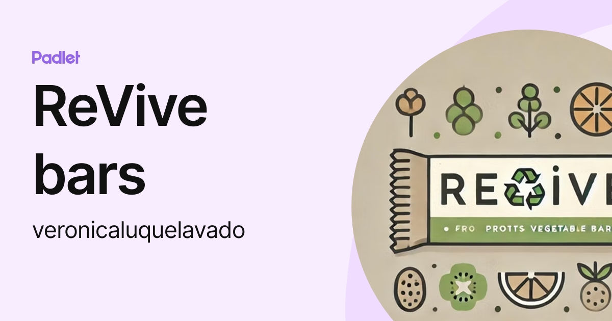 ReVive bars (veronicaluquelavado) profile | Padlet