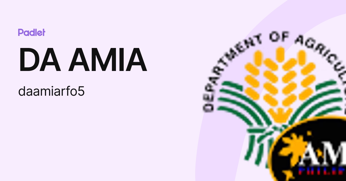 DA AMIA (daamiarfo5) profile | Padlet