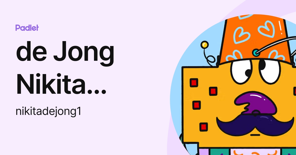 de Jong Nikita Maria (nikitadejong1) profile | Padlet