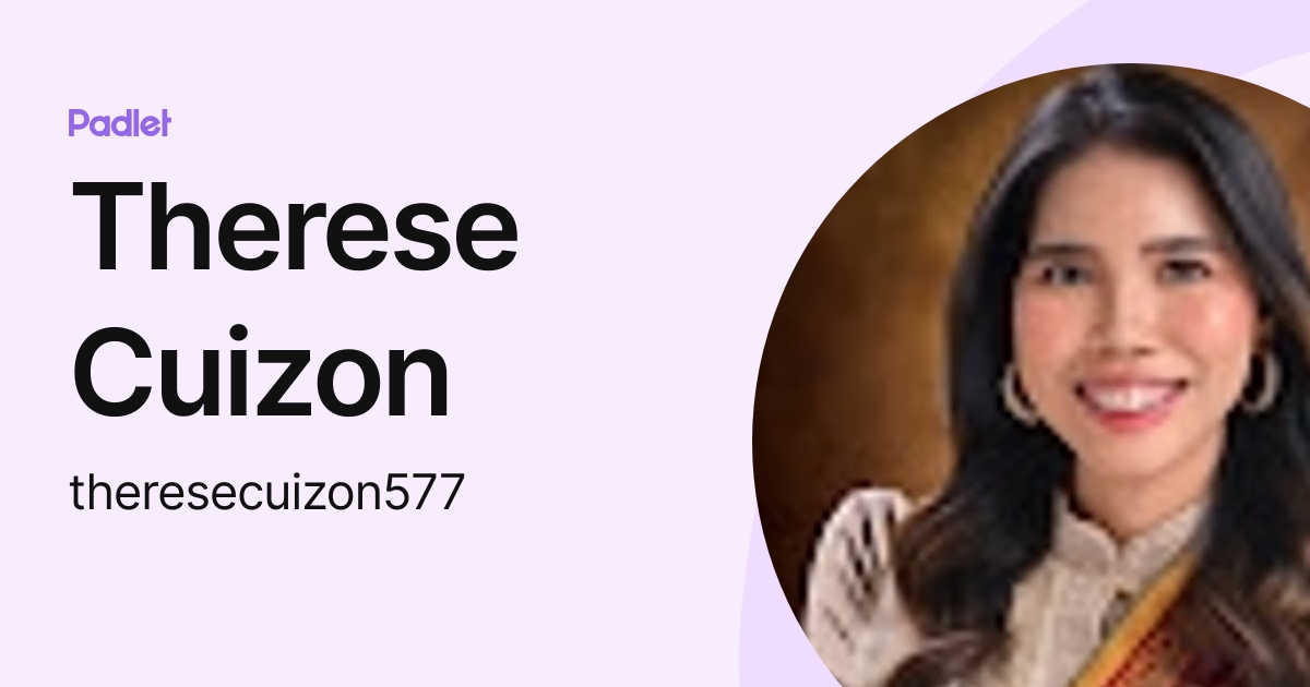 Therese Cuizon (theresecuizon577) profile | Padlet
