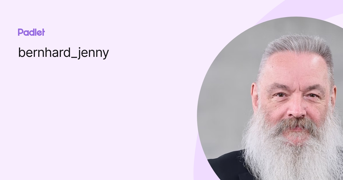 bernhard_jenny profile | Padlet