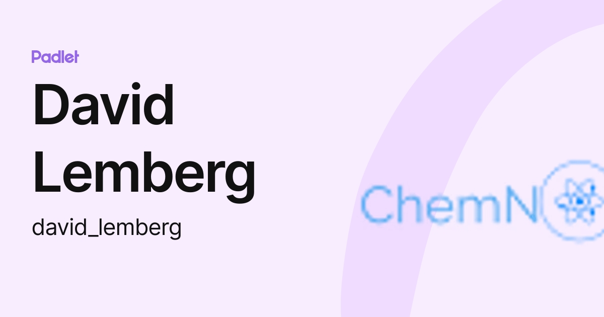 David Lemberg (david_lemberg) profile | Padlet