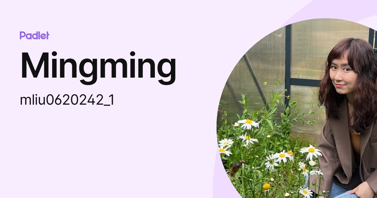 Mingming (mliu0620242) profile | Padlet