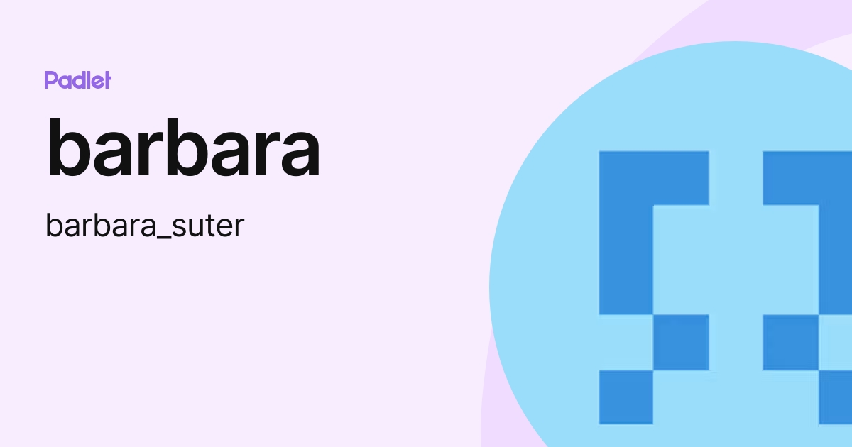 barbara (barbara_suter) profile | Padlet