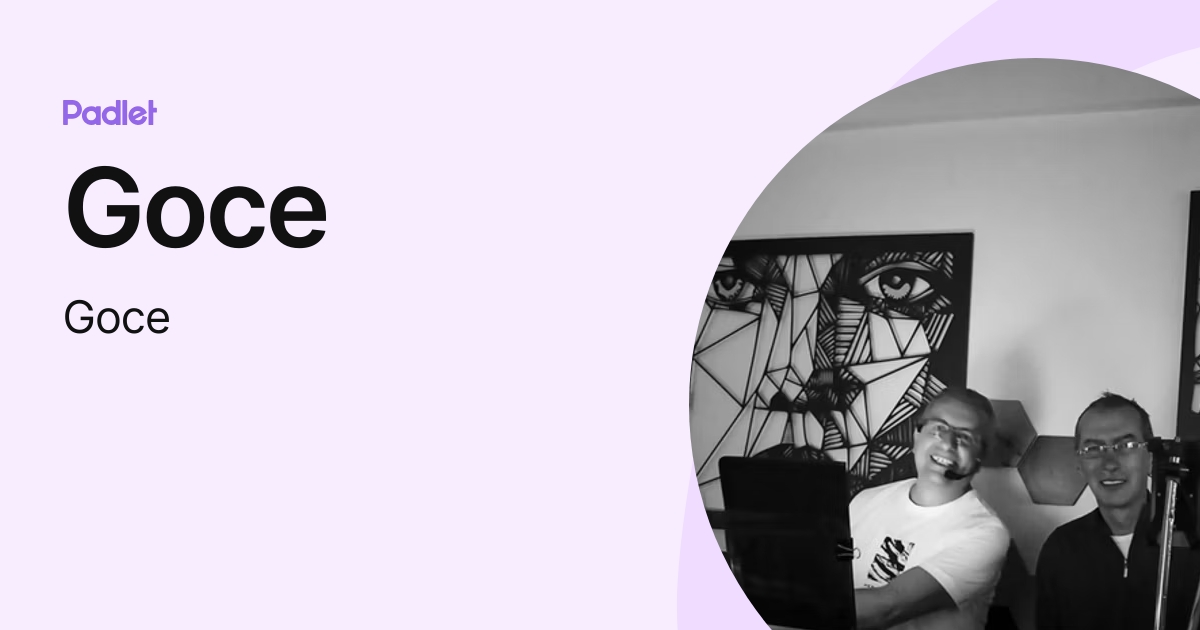 Goce (Goce) profile | Padlet