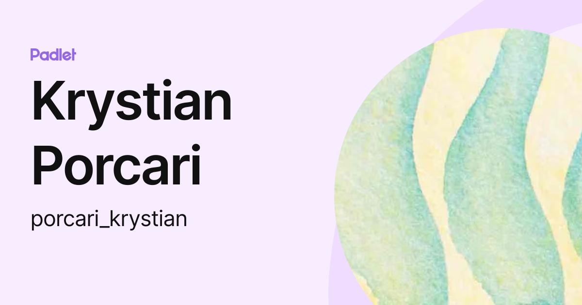Krystian Porcari (porcari_krystian) profile | Padlet
