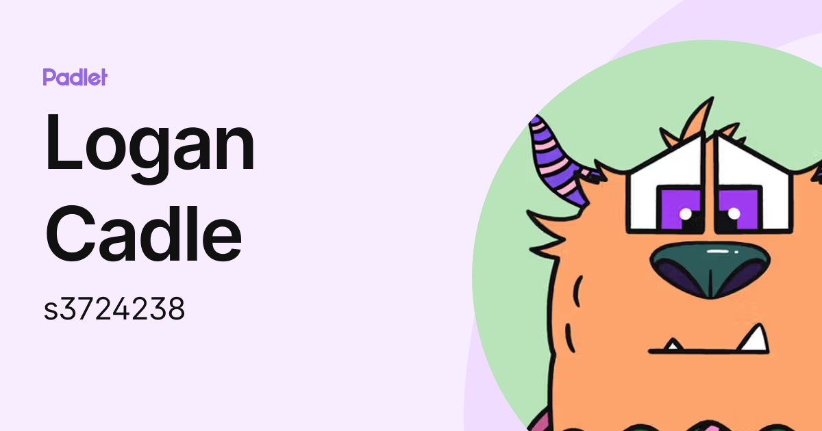 Logan Cadle (s3724238) profile | Padlet