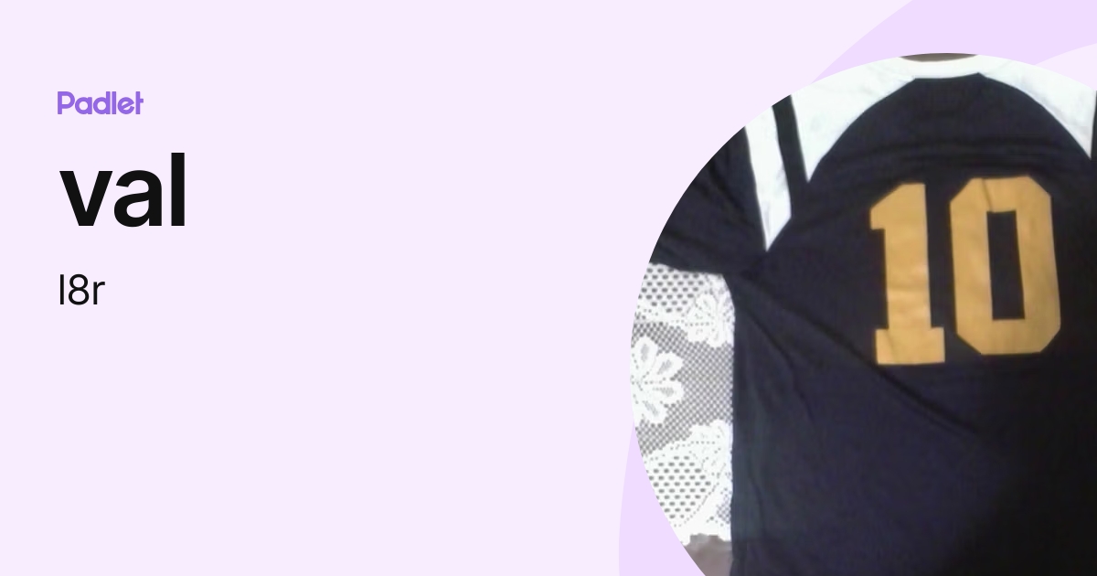 l8r profile | Padlet