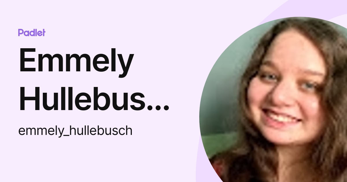 Emmely Hullebusch (emmely_hullebusch) profile | Padlet