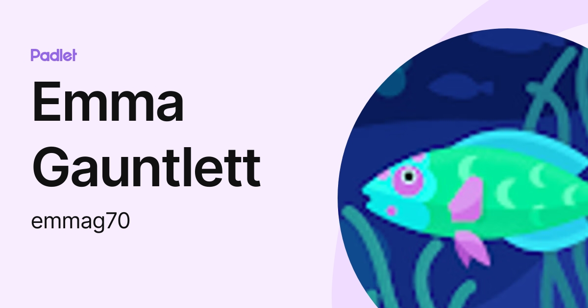 Emma Gauntlett (emmag70) profile | Padlet