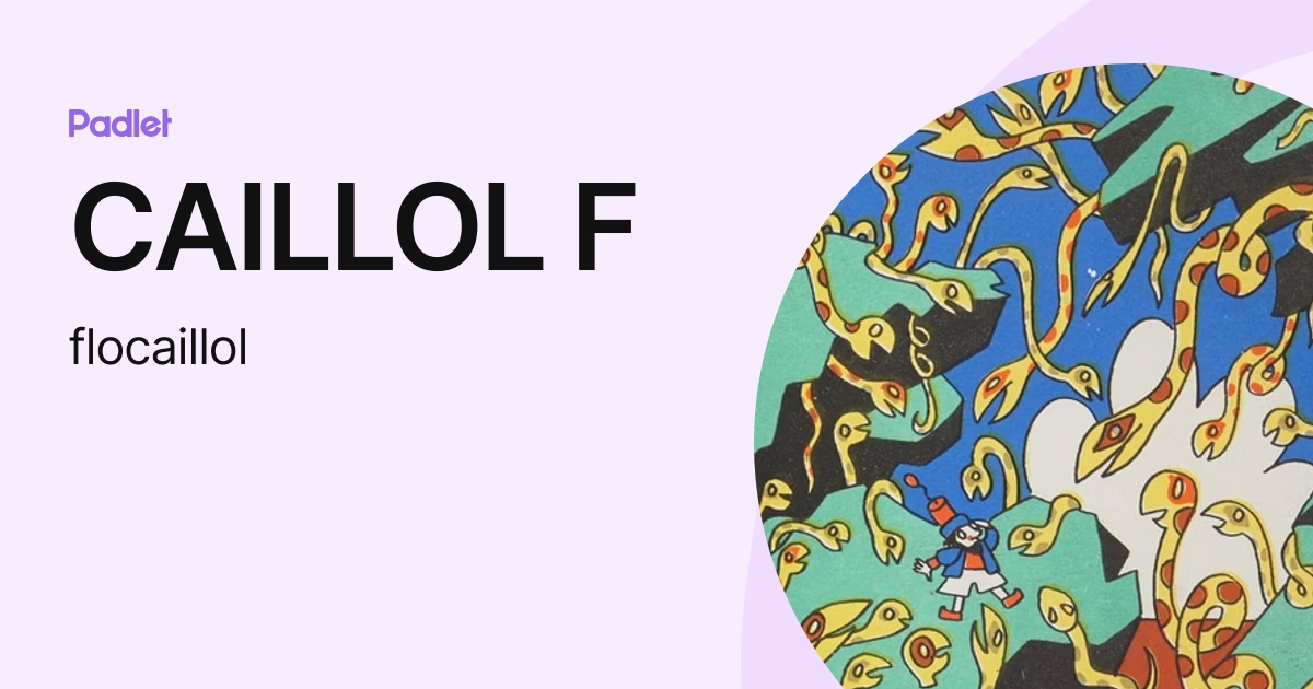 CAILLOL F (flocaillol) profile | Padlet