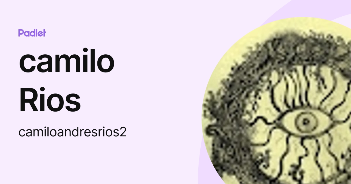 camilo Rios (camiloandresrios2) profile | Padlet