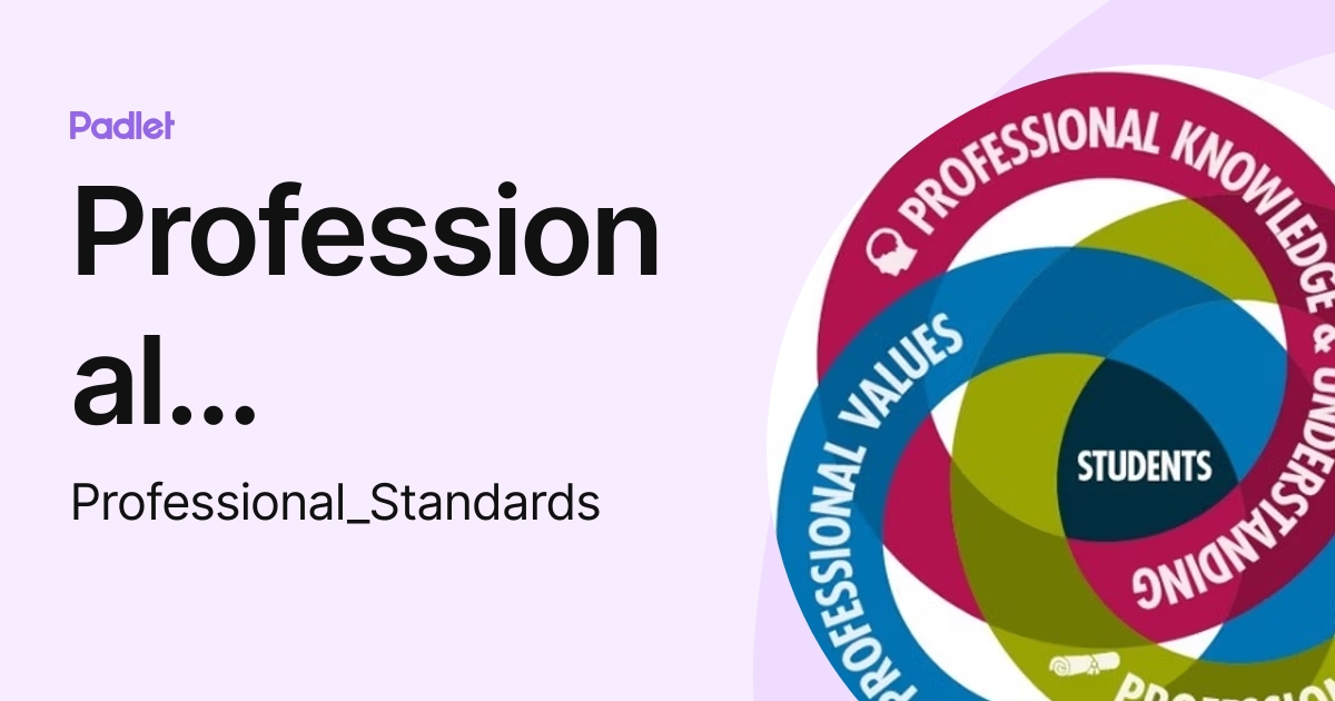 Professional Standards (Professional_Standards) profile | Padlet