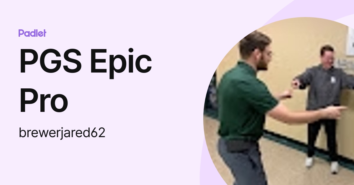 PGS Epic Pro (brewerjared62) profile | Padlet