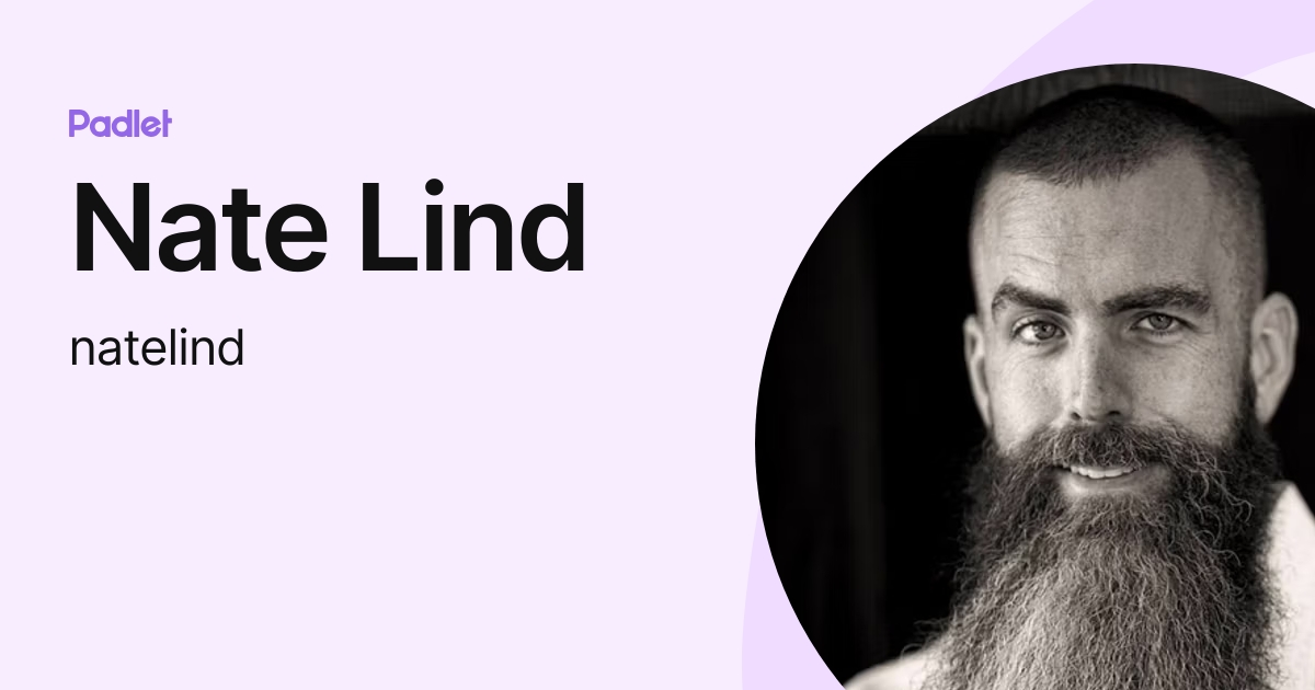 Nate Lind (natelind) profile | Padlet