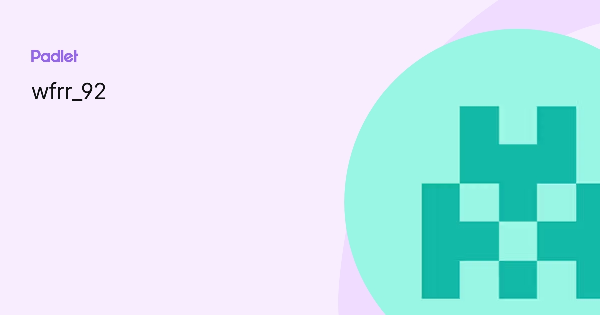 wfrr_92 profile | Padlet