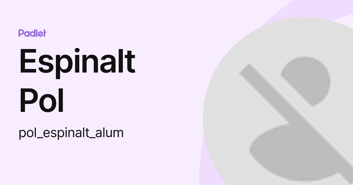 Espinalt Pol (pol_espinalt_alum) profile | Padlet