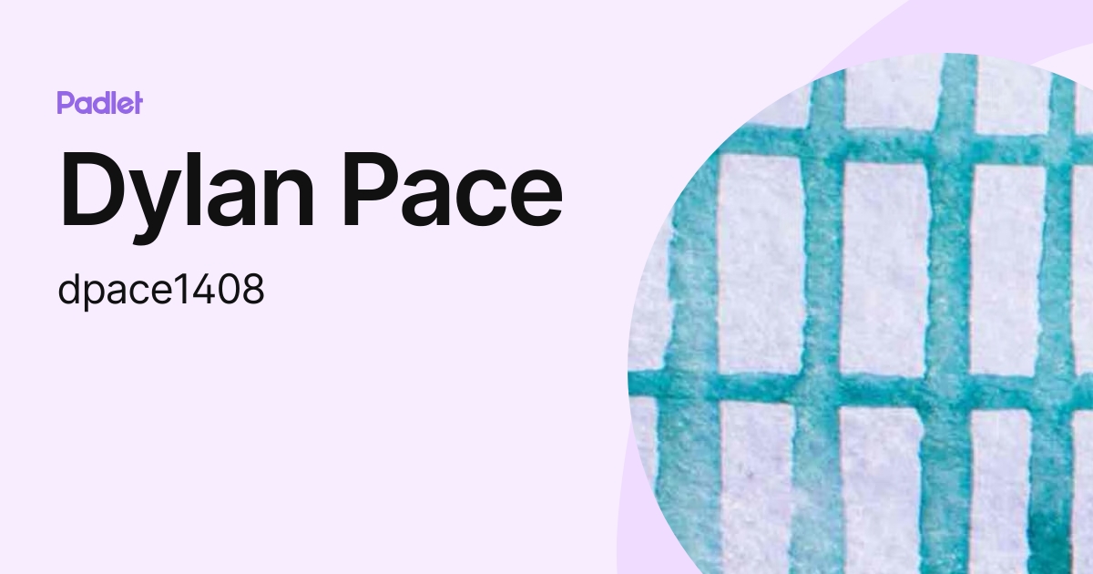 Dylan Pace (dpace1408) profile | Padlet