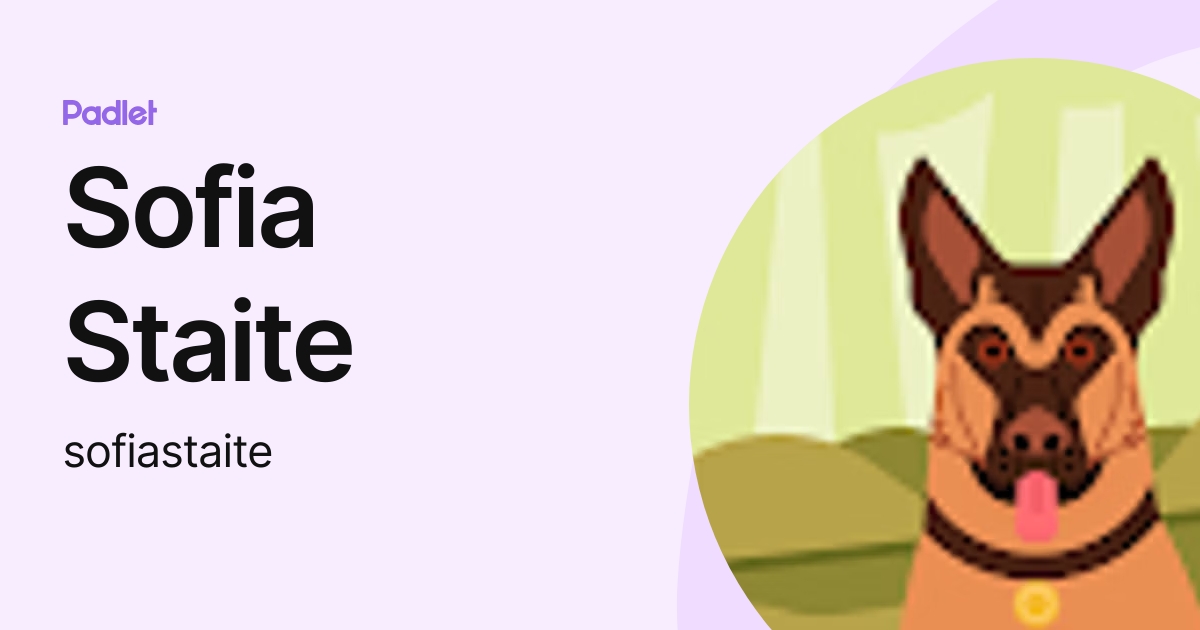 Sofia Staite (sofiastaite) profile | Padlet