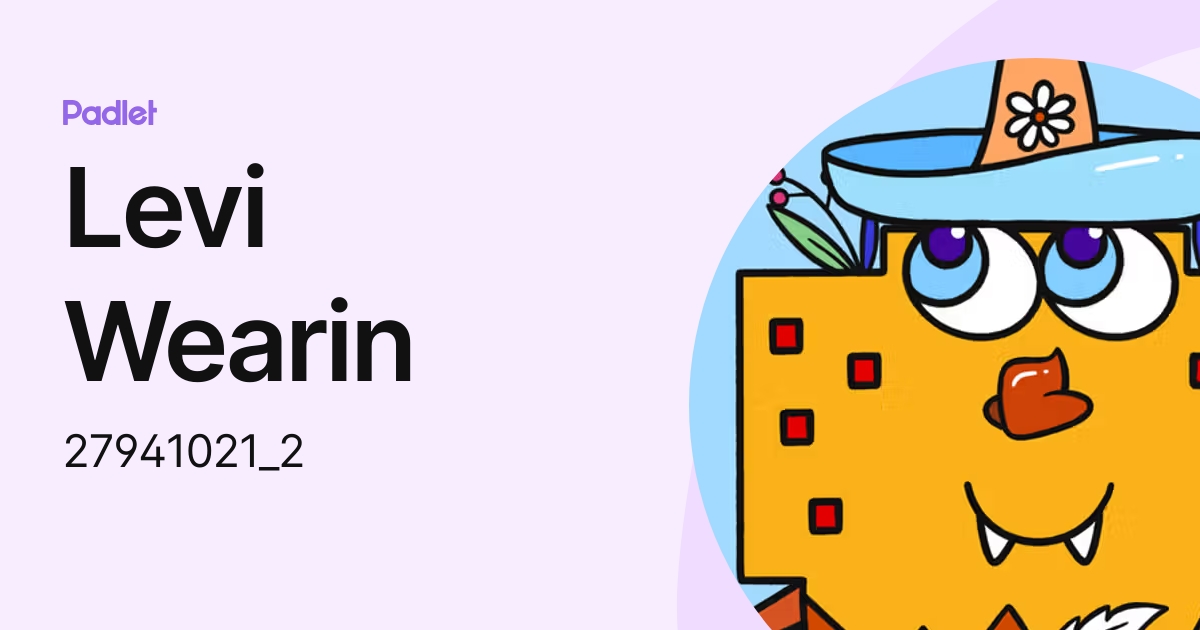 Levi Wearin (27941021_1) profile | Padlet