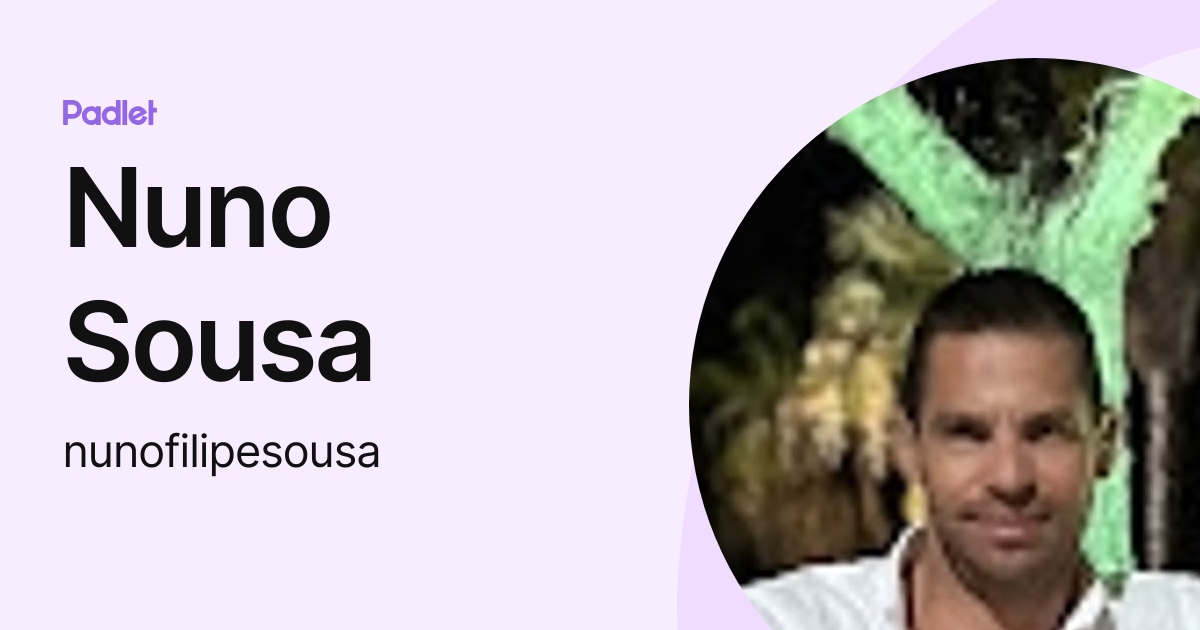 Nuno Sousa (nunofilipesousa) profile | Padlet
