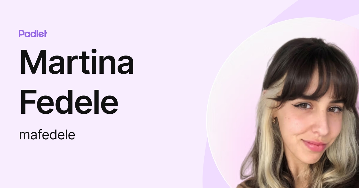 Martina Fedele (mafedele) profile | Padlet