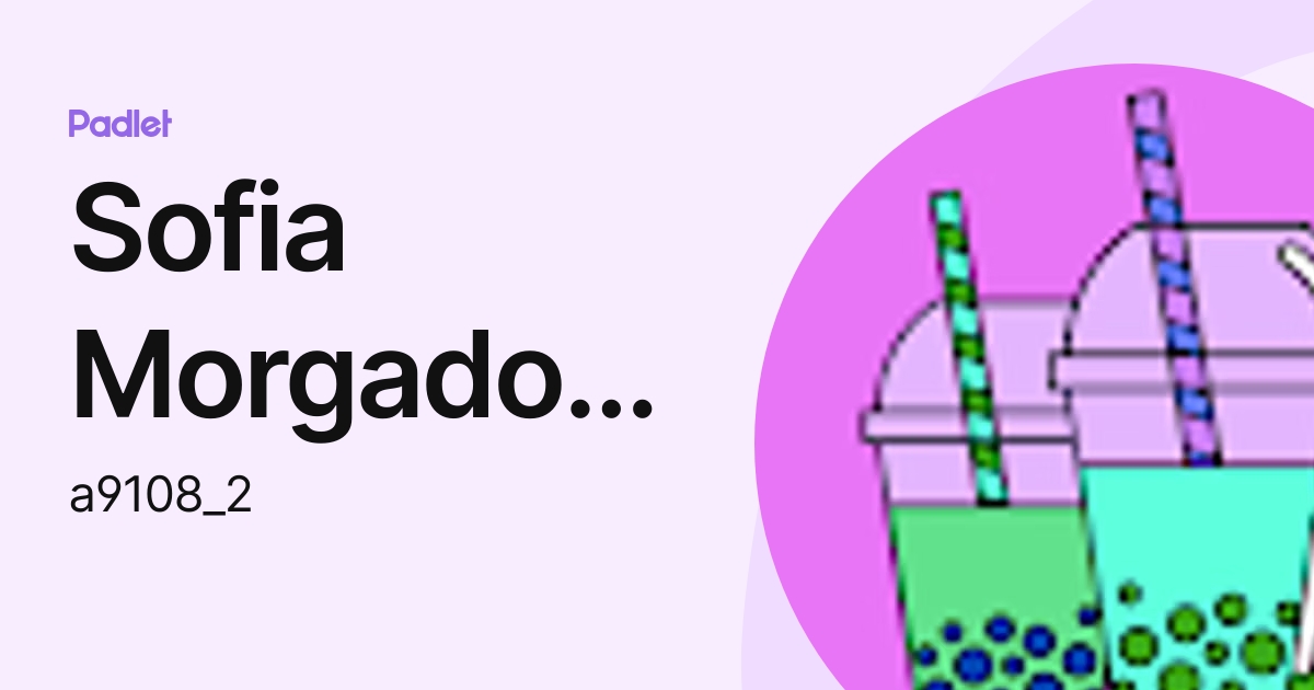Sofia Morgado Carvalho (a9108_2) profile | Padlet
