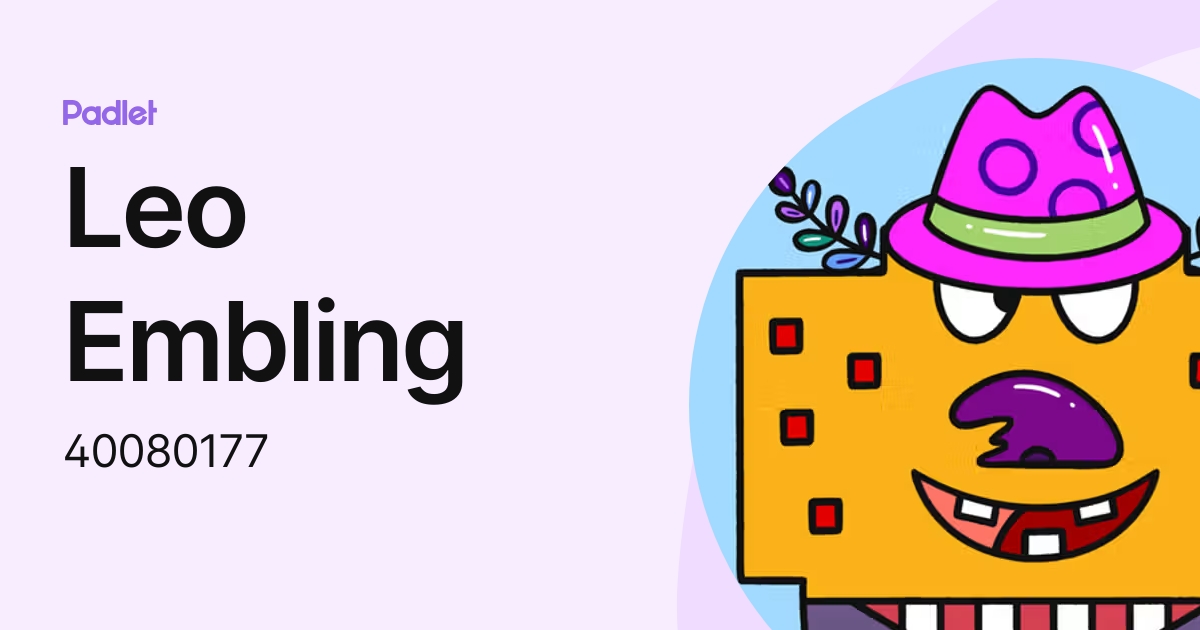 Leo Embling (40080177) profile | Padlet
