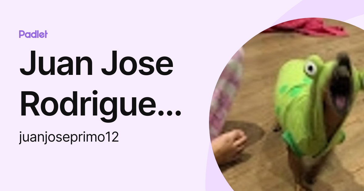 Juan Jose Rodriguez Primo (juanjoseprimo12) profile | Padlet