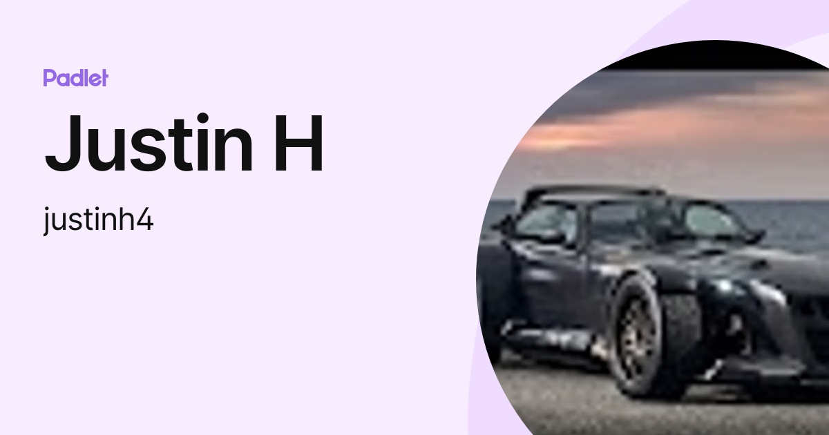 Justin H (justinh4) profile | Padlet